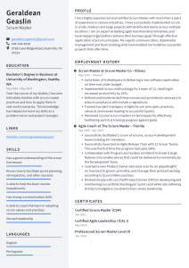 Scrum Master Resume Example and Writing Guide - ResumeLawyer